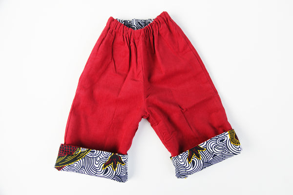 Baby and Toddler Reversible Pants "Underwater Exploration" | PIKKU TAKKI