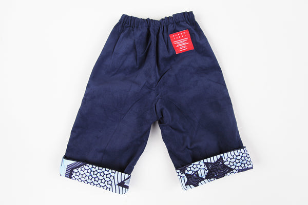 Baby and Toddler Reversible Pants "Stars and Waves" | PIKKU TAKKI