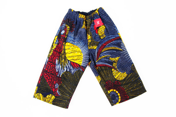 Baby and Toddler Reversible Pants "Cocorico" | PIKKU TAKKI