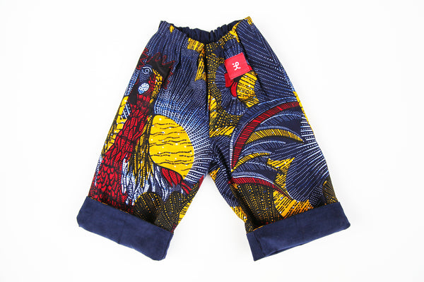 Baby and Toddler Reversible Pants "Cocorico" | PIKKU TAKKI